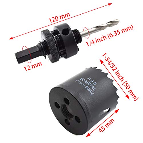 2 Inch Desk Grommet and Hole Saw Kit, OZXNO 5-Pack 50mm Flexible Desk Wire Cord Hole Cover with Matching Holesaw Drill Bits for Cable Organizer Wiring Management and Protection