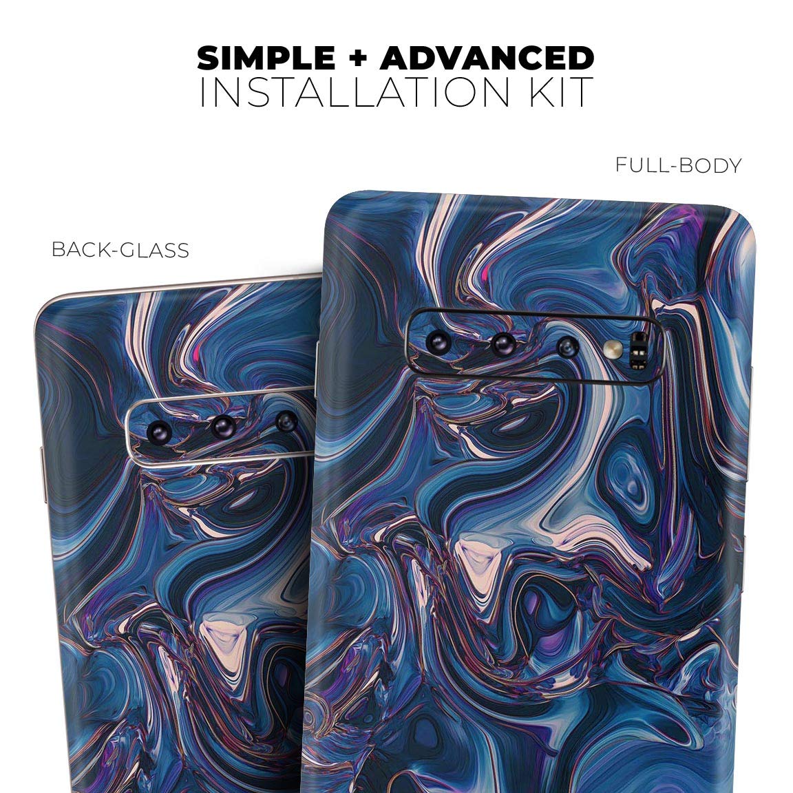 DesignSkinz Liquid Abstract Paint Remix V24 Protective Vinyl Decal Wrap Skin Cover Compatible with The Samsung Galaxy S20 (Screen Trim & Back Glass Skin)