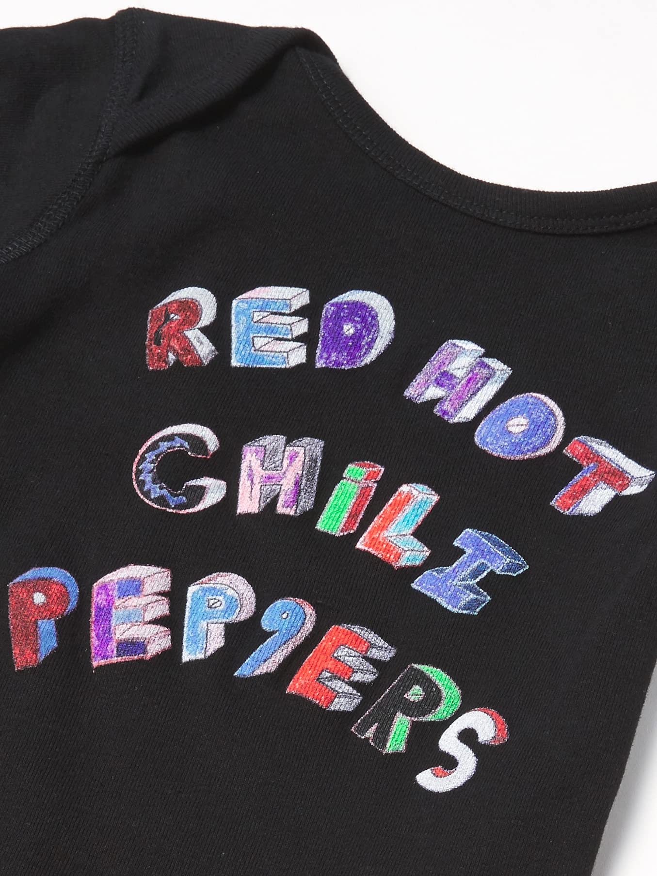 Red Hot Chili Peppers Unisex-Baby Official Cartoon Onesie, Black, 6 Months
