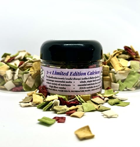 3-1 Limited Edition Calcium Tablets for Shrimp/Snails (Nutrition+Immunity+Protein) - KatsAquatics - 1.7 oz