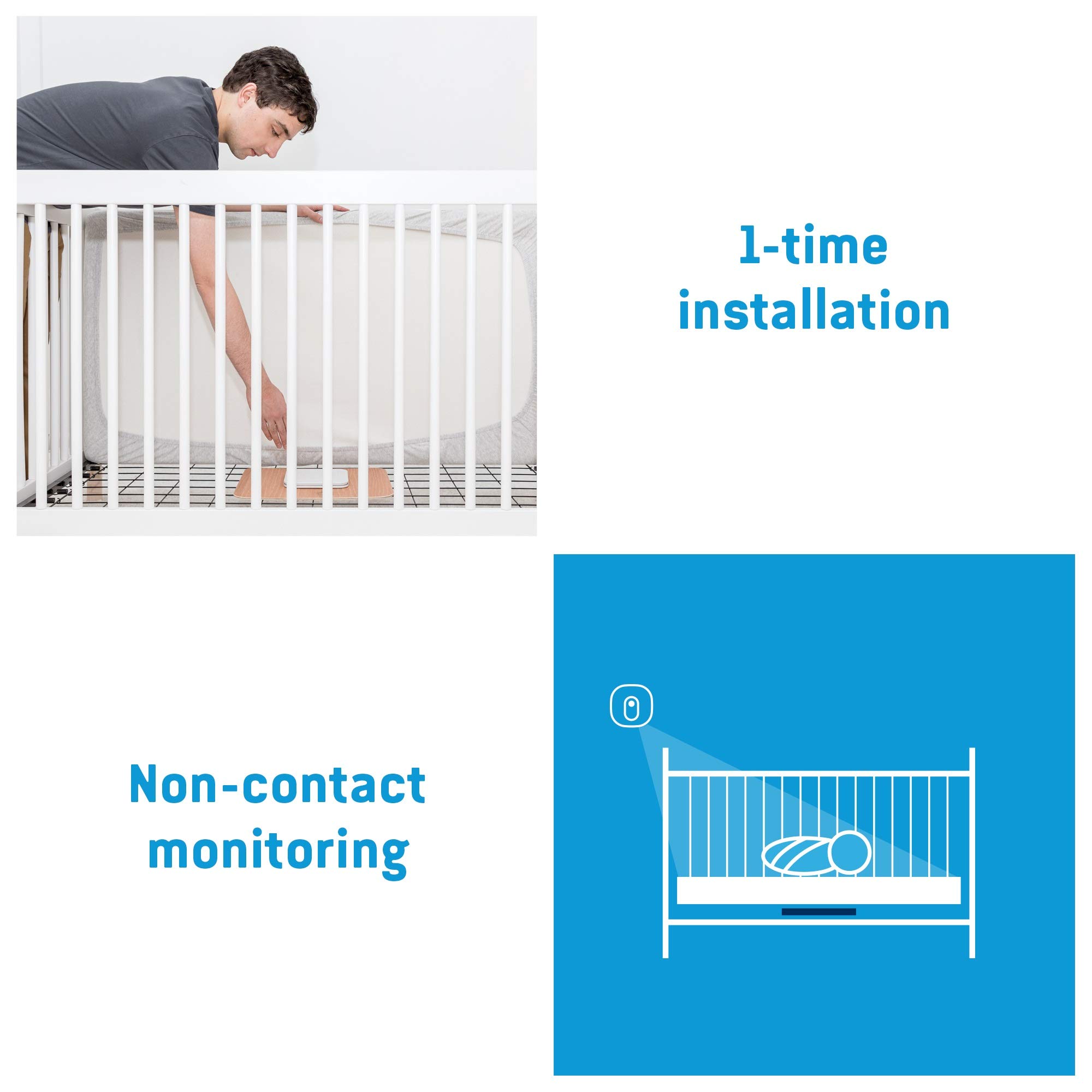 Angelcare 3-in-1 AC327 Baby Monitor, with Movements Tracking, 4.3’’ Video & Sound