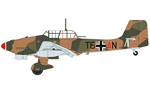 Airfix Junkers Ju87R-2/B-2 Stuka 1:48 WWII Military Aviation Plastic Model Kit A07115, Red