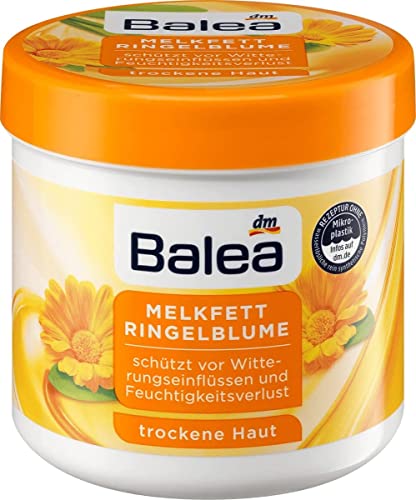 Balea Melkfett milking grease - Calendula Gel-Cream - Protects Skin Against Environmental Damage / Stress from Cold, Wind, Rain etc - 250ml (Not Tested on Animals) by dm-drogerie markt