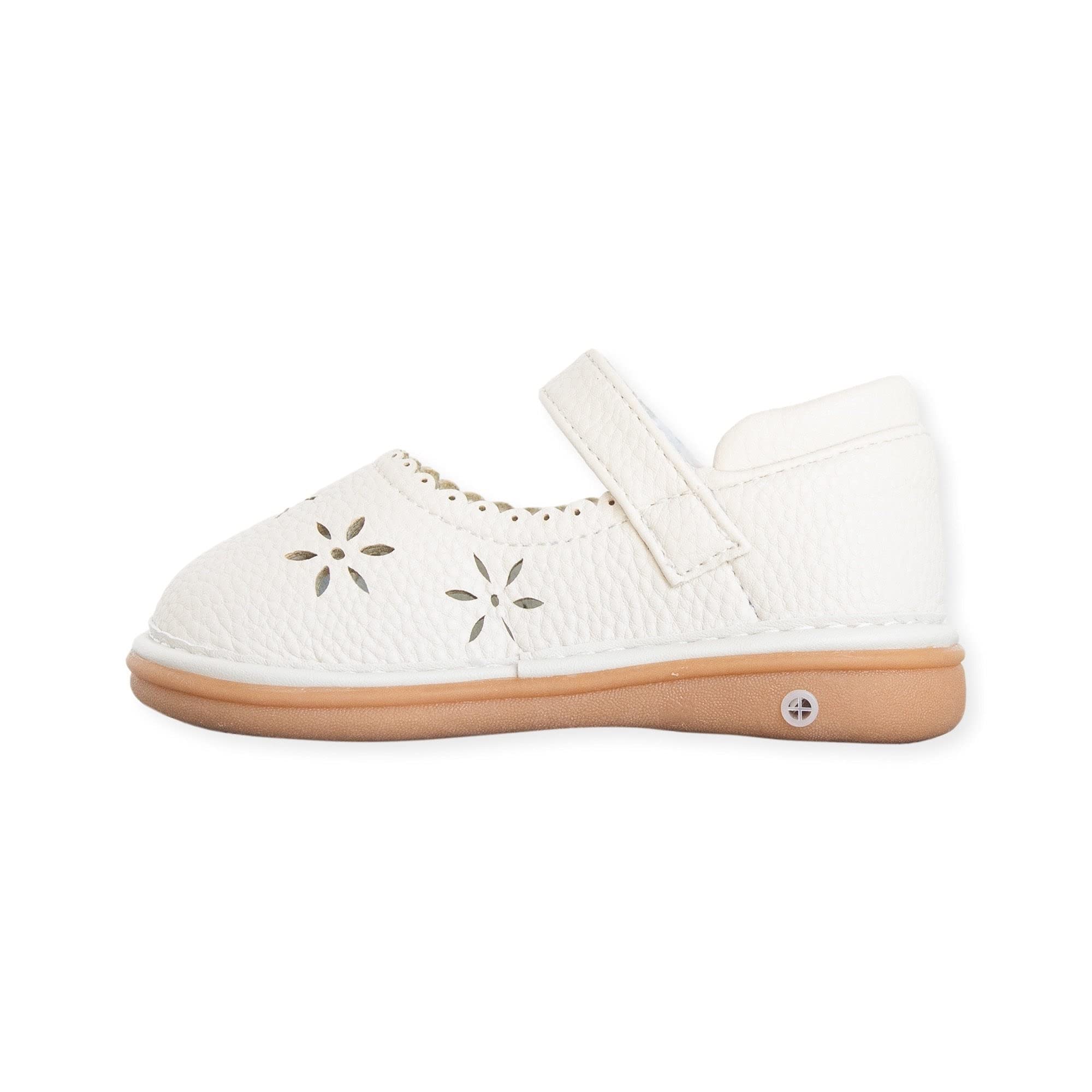 Wee Squeak Toddler Squeaky Shoes Ellie Ivory Size 7