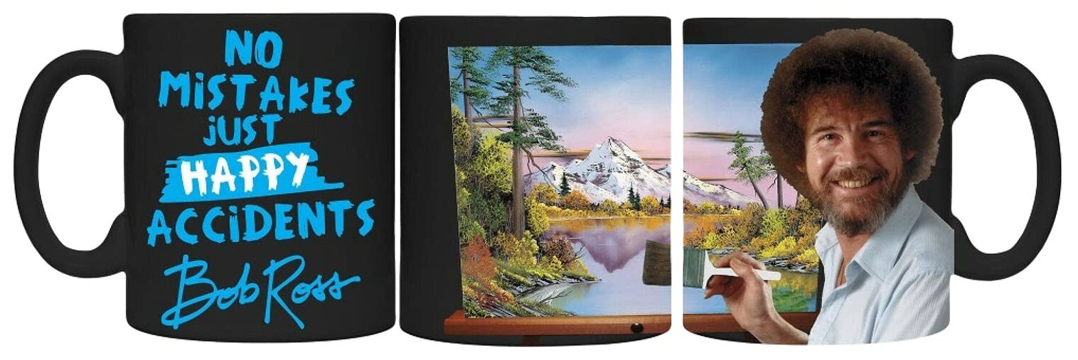 Bob Ross No Mistakes Just Happy Accidents Heat Change Mug
