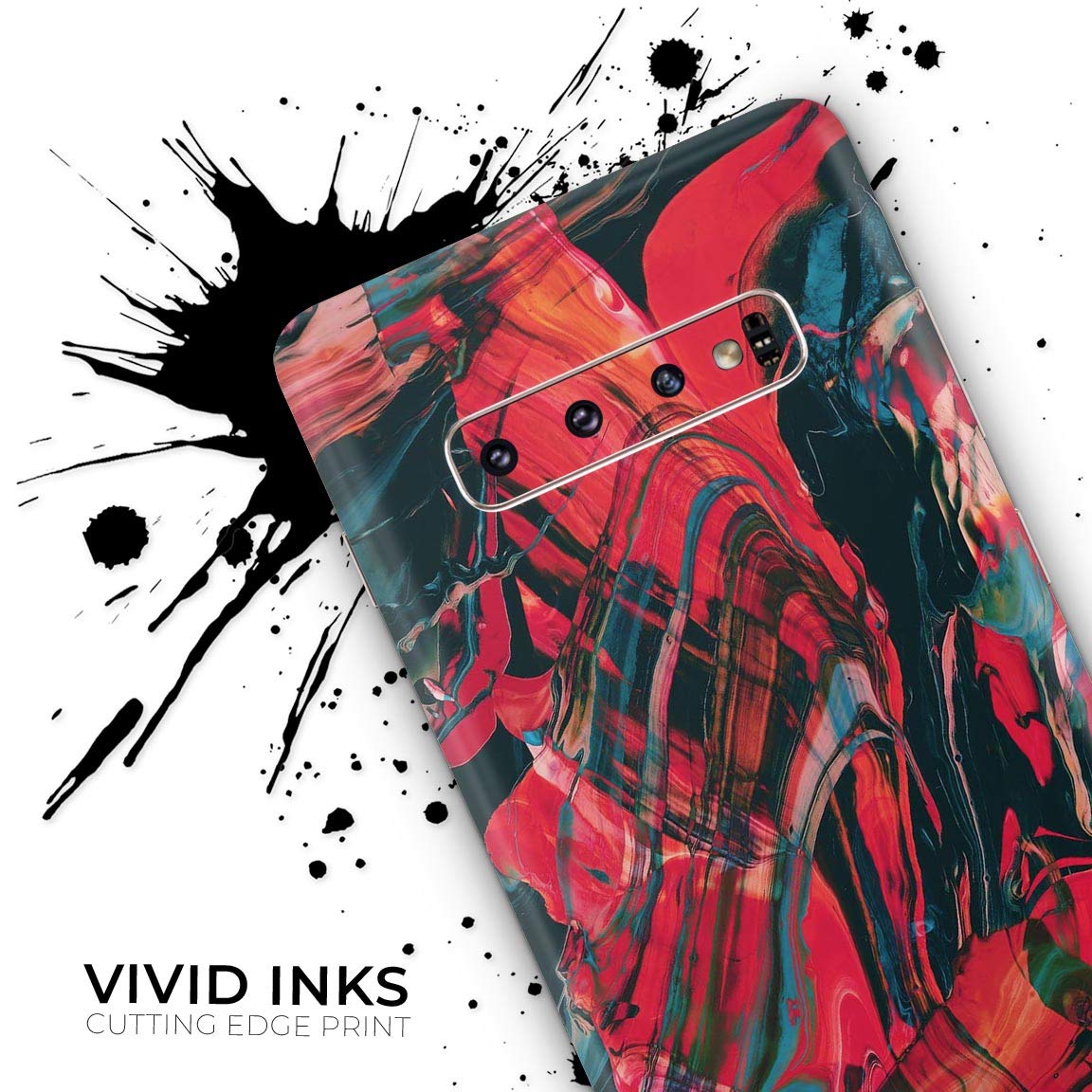 DesignSkinz Liquid Abstract Paint Remix V88 Protective Vinyl Decal Wrap Skin Cover Compatible with The Samsung Galaxy S20 (Screen Trim & Back Glass Skin)