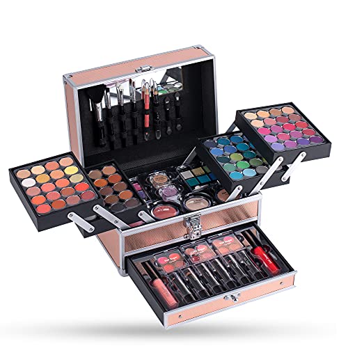 Hot Sugar Girls Makeup Set for Teenagers Beginners Adults (GOLD)