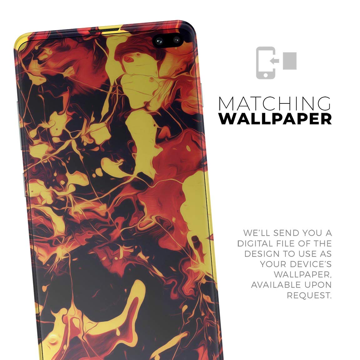 DesignSkinz Blurred Abstract Flow V7 Protective Vinyl Decal Wrap Skin Cover Compatible with The Samsung Galaxy S20 (Screen Trim & Back Glass Skin)