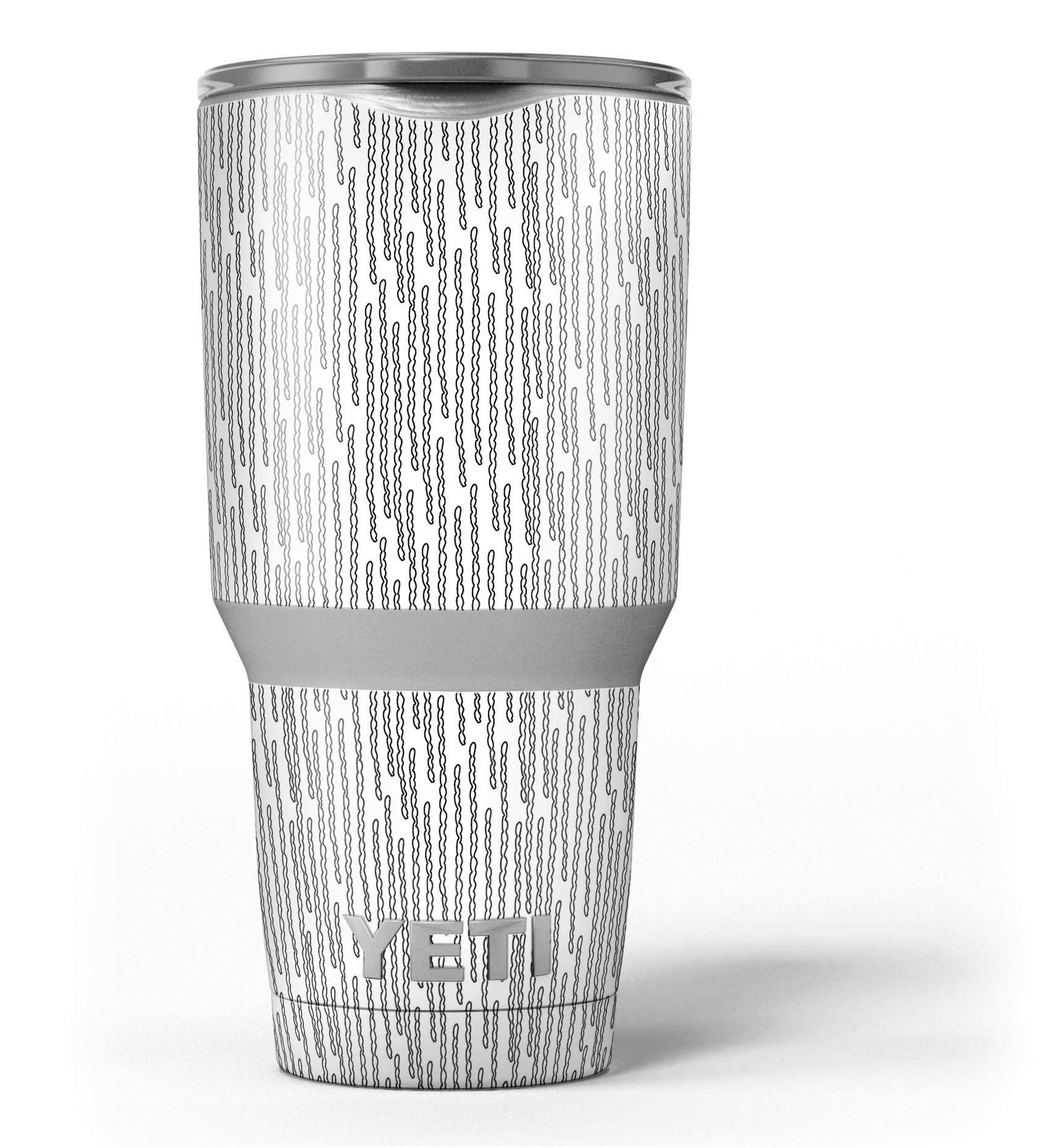 Design Skinz Slate Black Forms Under Microscope - Skin Decal Vinyl Wrap Kit Compatible with The Yeti Rambler Cooler Tumbler Cups