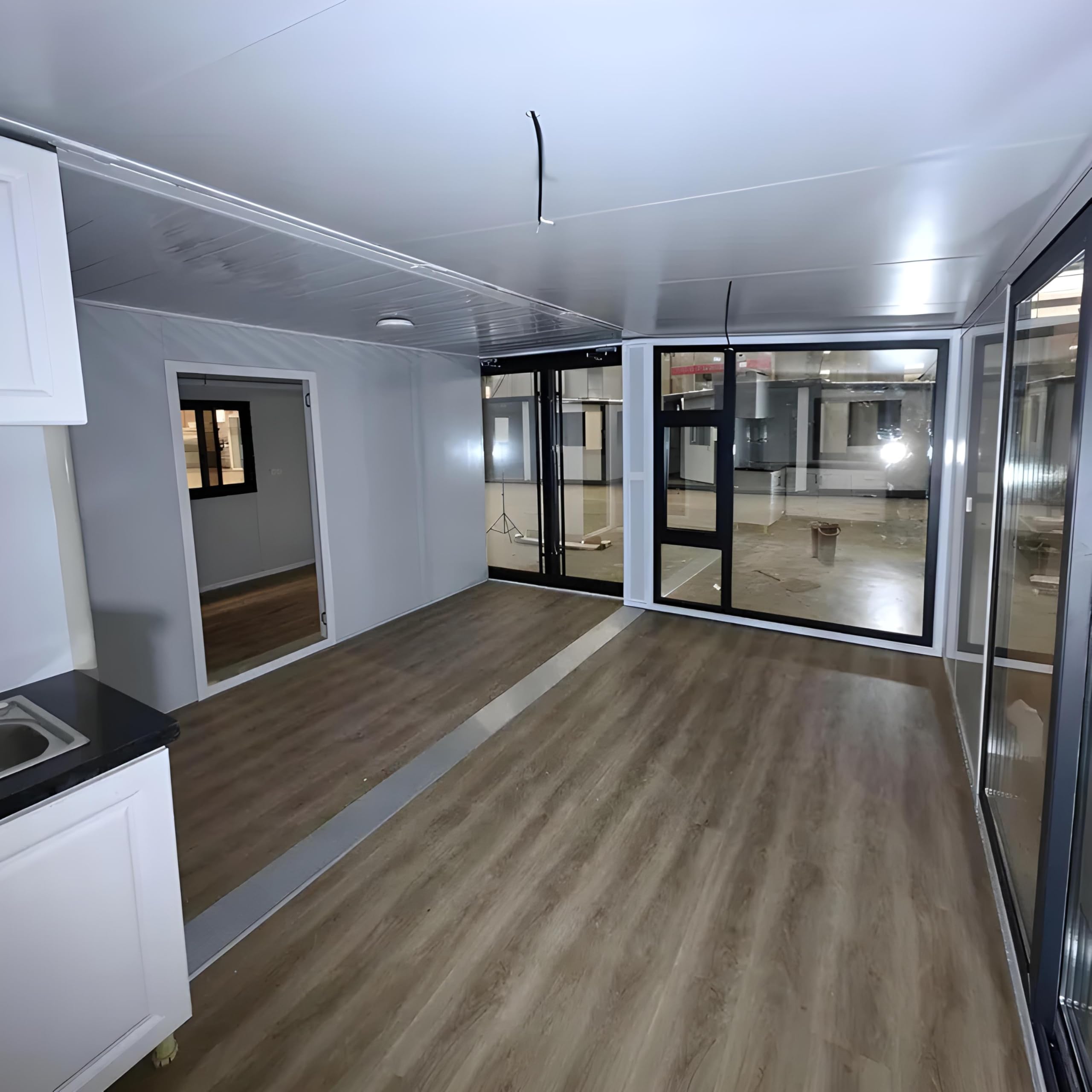 30ft Tiny Home kit | Luxury Tiny Home Luxury prefab Home with 2 Bedroom Tiny House 1 Living Room, and Bathroom | Durable, Portable Prefabricated Tiny Home, Office, Booth, Hotel