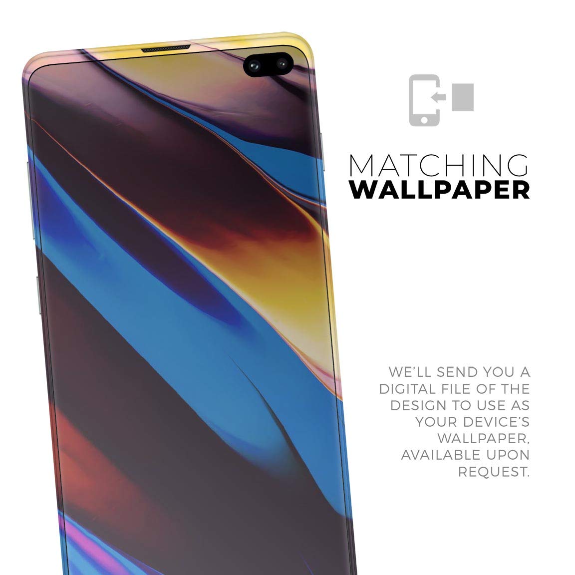 DesignSkinz Blurred Abstract Flow V19 Protective Vinyl Decal Wrap Skin Cover Compatible with The Samsung Galaxy S20 (Screen Trim & Back Glass Skin)
