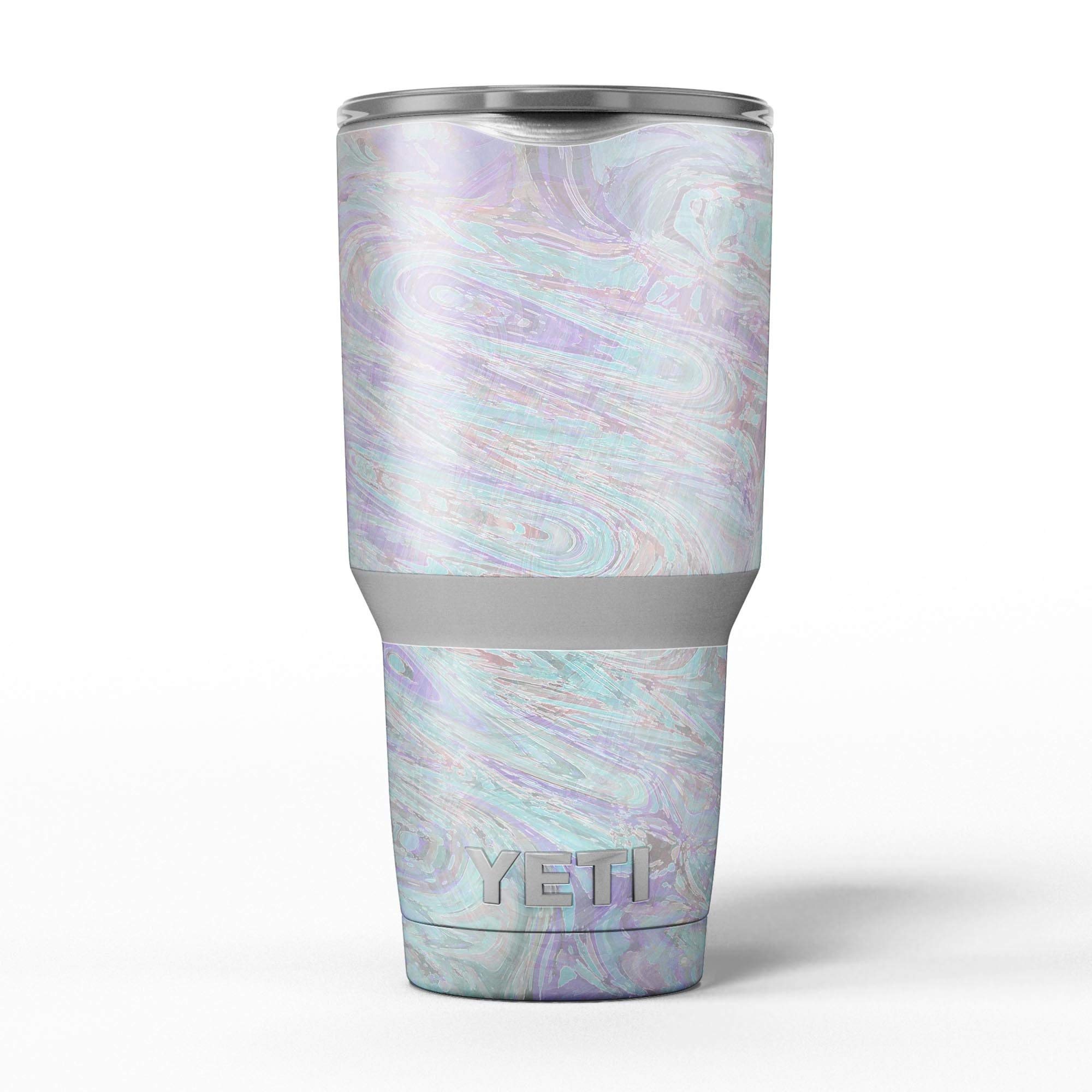 Design Skinz Slate Marble Surface V35 - Skin Decal Vinyl Wrap Kit Compatible with The Yeti Rambler Cooler Tumbler Cups
