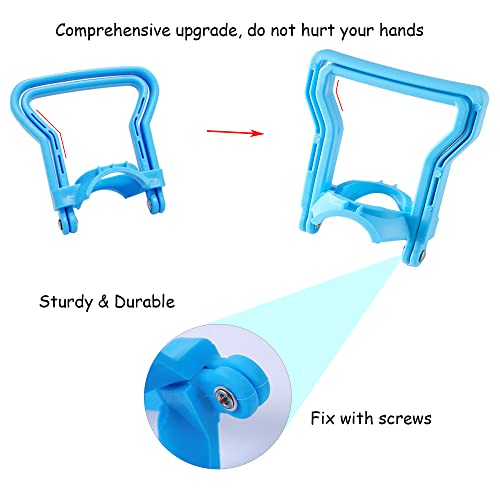 2 Pack 5 Gallon Water Bottle Handle Advanced Ergonomic 5 Gallon Water Jug Hauling Handle Drinking Water Bottle Handle Bottle Carrier Large Bottle Grippers Water Bottle Lift with Handle
