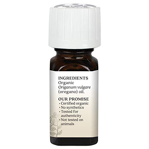 Aura Cacia Aromatherapy 100% Organic Essential Oil, Oregano - 0.25 Oz