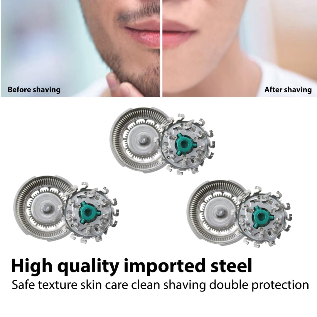 SH90 Replacement Blades for Philips Norelco Series 9000 Shaver,Men's Electric Shaver Replacement Heads Compatible with Phillips 8000 Series and Star Wars(SW9700,SW6700),3-pk