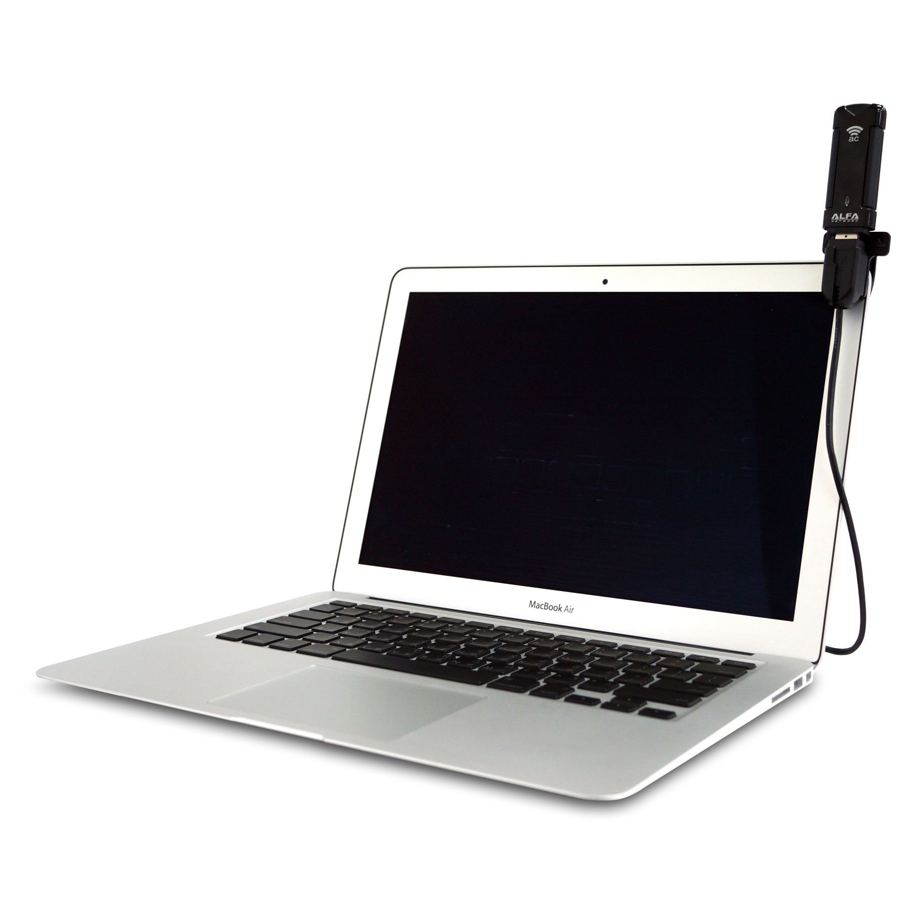 Alfa Long-Range AWUS036EAC AC1200 Wireless USB Wi-Fi Adapter - USB Dongle Adapter for Ultimate Compactness Holder w/Clip & Suction Cup Included