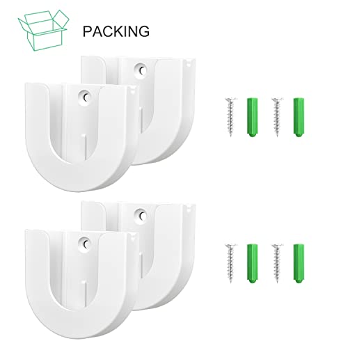 4 Pack Adhesive Wall Mount for Ring Indoor Cam, Strong VHB Stick On - Easy to Install, No Tools Needed, No Mess, No Drilling, Strong Adhesive Mount(Camera is not Included)