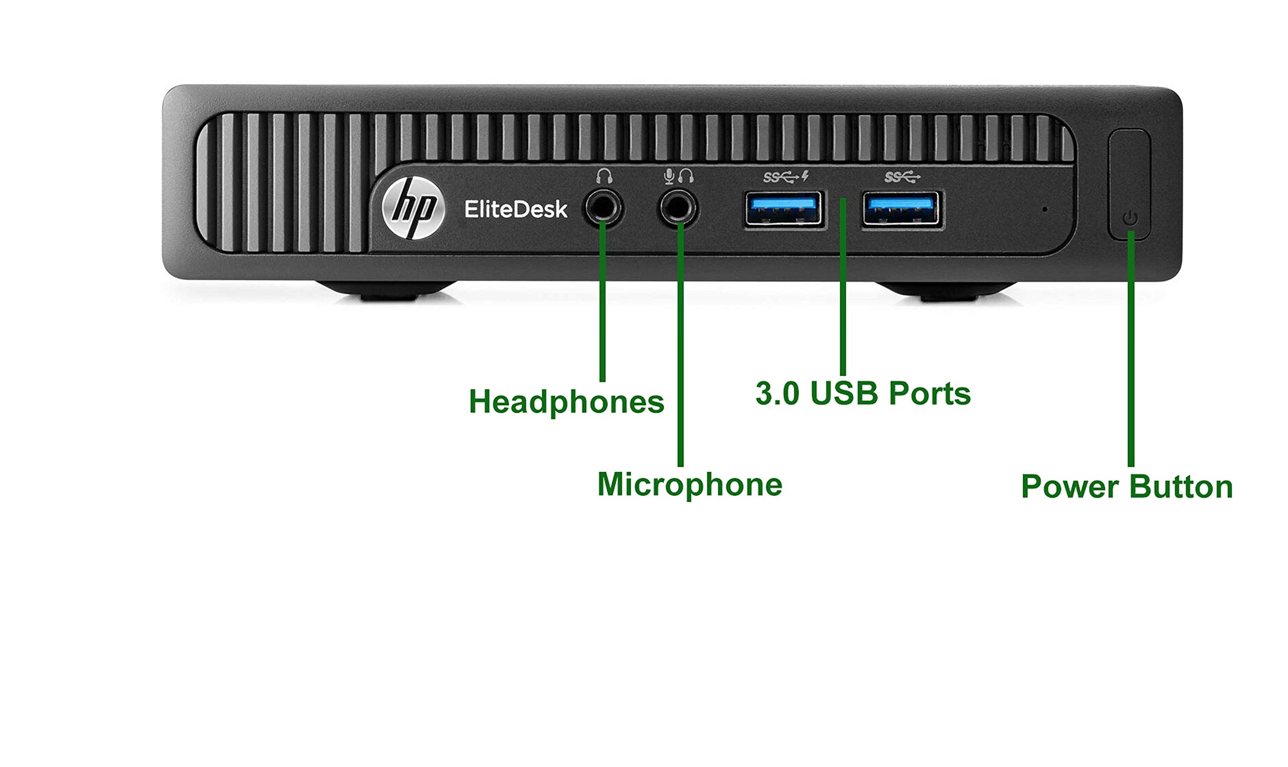 HP EliteDesk 800 G1 Tiny Computer Micro Tower PC, Intel Core i5 Processor, 16GB Ram, 250GB SSD,Wireless Keyboard & Mouse, WiFi | Bluetooth, Windows 10 Professional (Renewed)