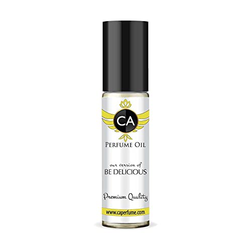 CA Perfume Impression of Donna K. Be Delicious For Women Replica Fragrance Body Oil Dupes Alcohol-Free Essential Aromatherapy Sample Travel Size Concentrated Long Lasting Attar Roll-On 0.3 Fl Oz/10ml
