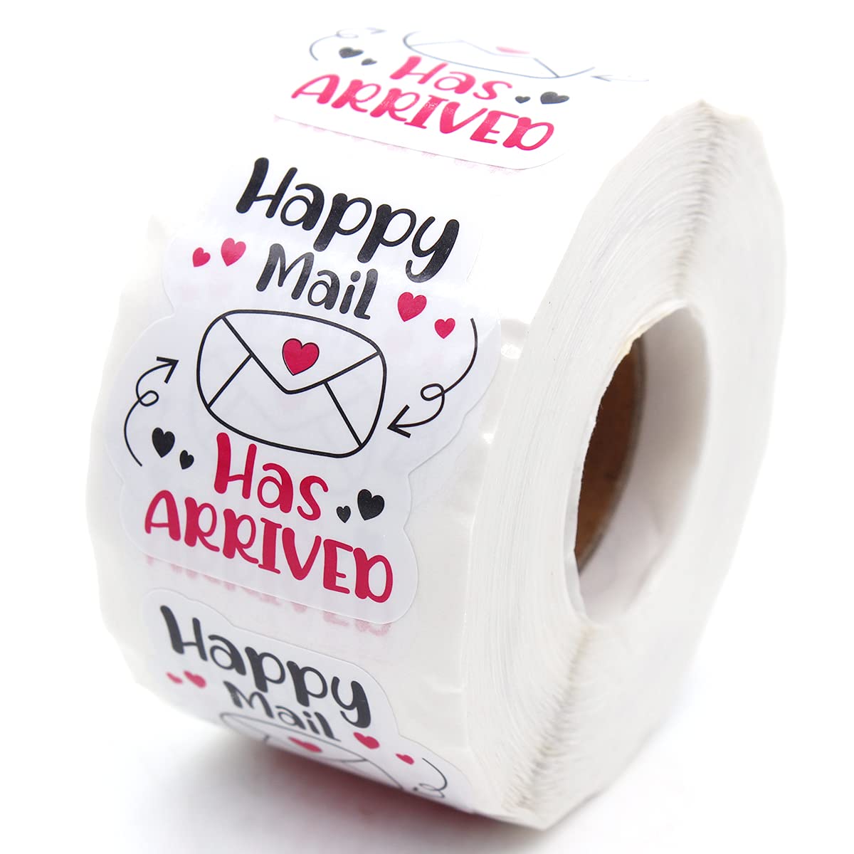 Littlefa Cute Happy Mail Has Arrived Stickers,Happy Mail Stickers,Small Business Stickers,Envelopes Seal Stickers,Mail Packaging Sticker for Small Business 500 PCS