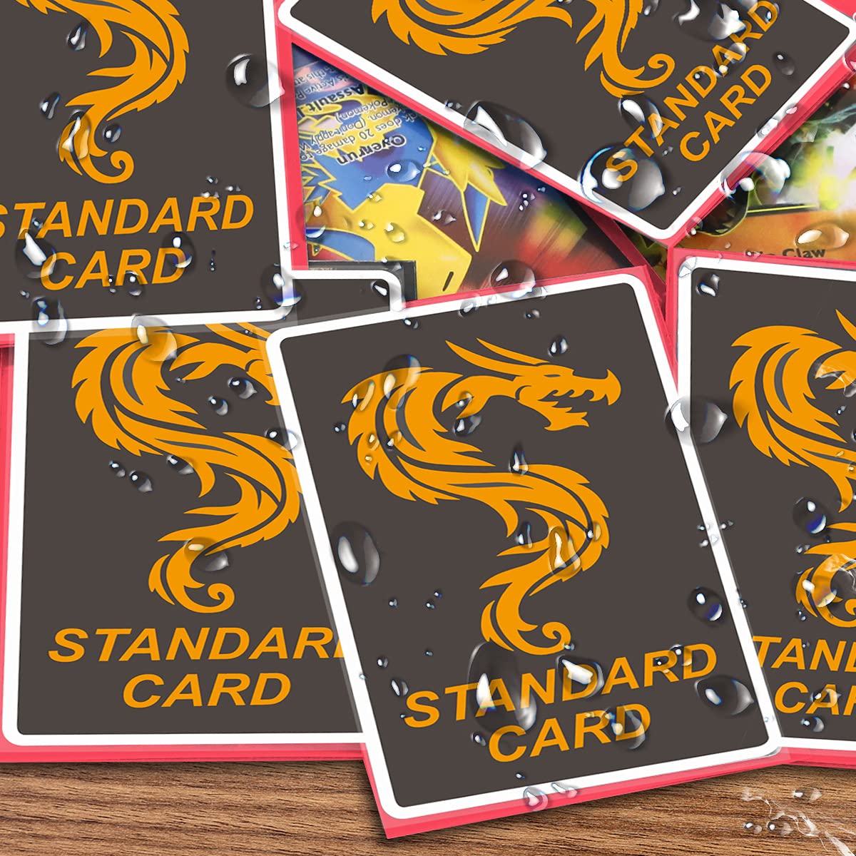 200Pcs Trading Card Sleeves Top Loader,Penny Card Sleeves Fit for Magic,MTG and Yugioh Cards, Baseball,Football, Baskteball Cards(Red)