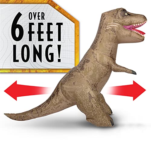 AIRTITANS Jurassic World Inflatable T Rex RC β Massive Attack Air Titans Dinosaur - Over 6 Feet Long - Turns & Spins - Stomps & Roars!