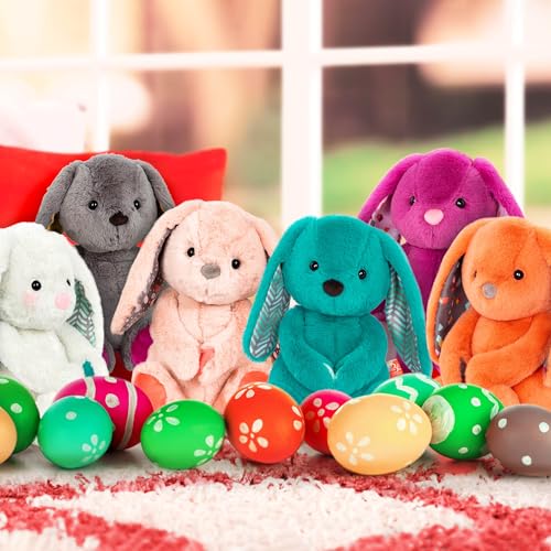 B. toys- B. softies- 12" Plush Bunny– Soft & Cuddly Plush Bunny – Huggable Stuffed Animal Rabbit Toy – Washable- Happy Hues- Peppy Mint Bunny- 0 Months +