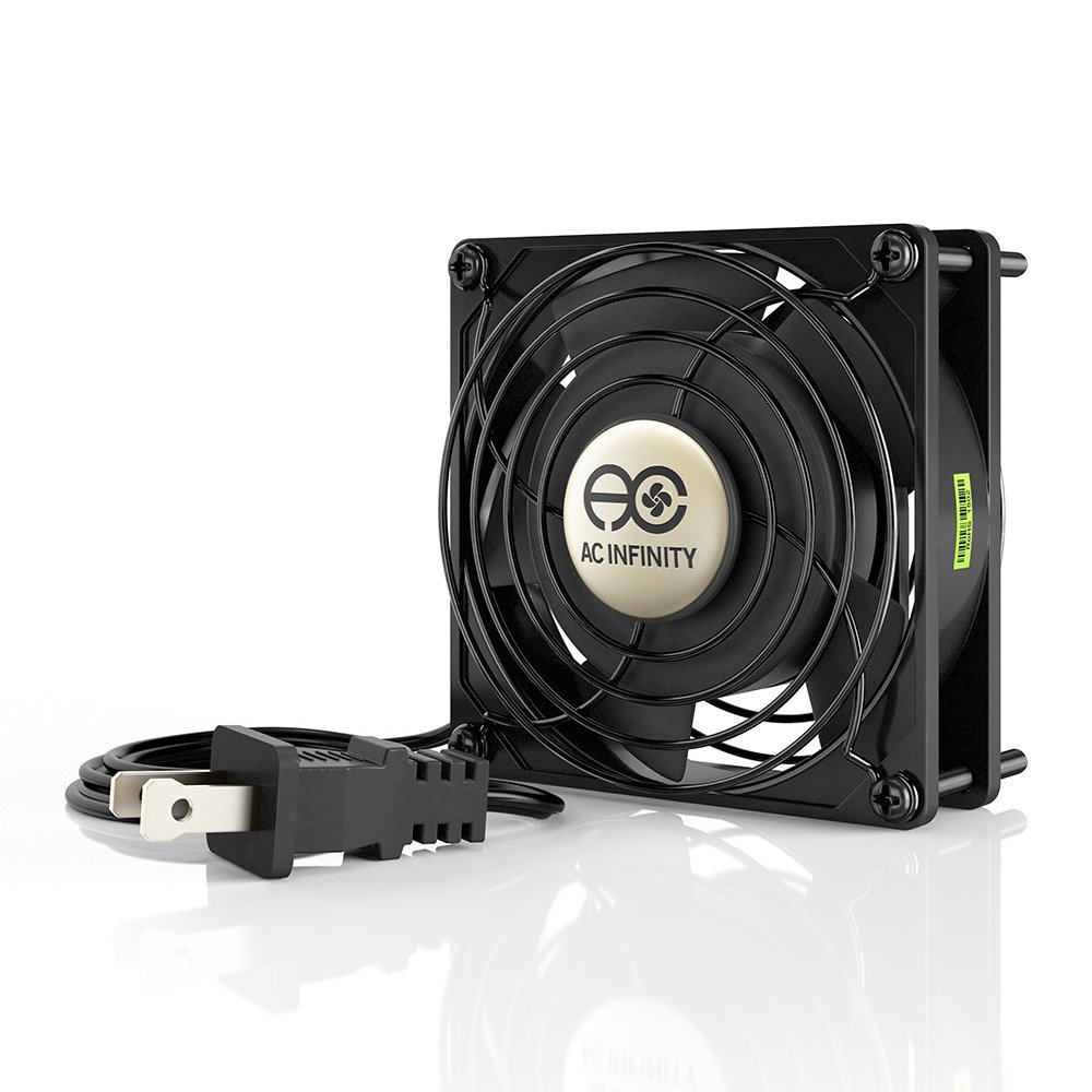 AC Infinity AXIAL 9225, Muffin Fan, 120V AC 92mm by 92mm by 25mm High Speed, UL-Certified for DIY Cooling Ventilation Projects