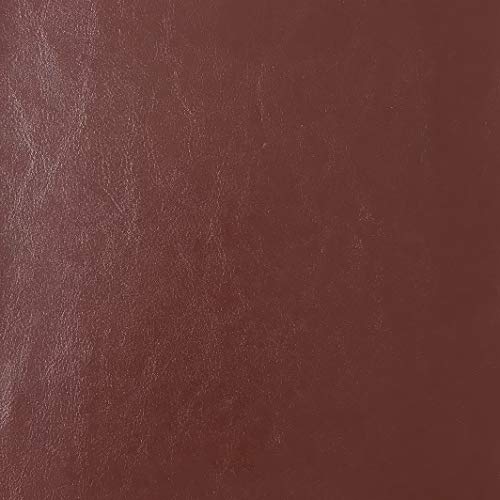 East West Furniture ANEN3-MAH-66 3Pc Rounded 36 Inch Dining Table And 2 Parson Chair With Mahogany Leg And Brown Flaux Leather, 3