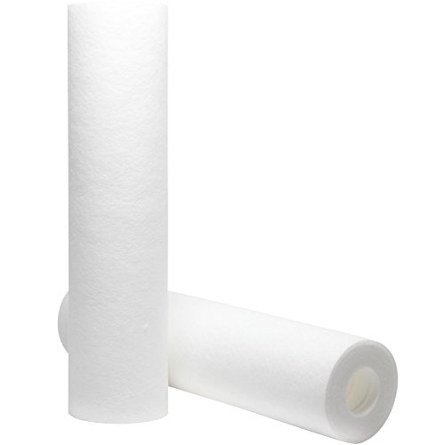 2-Pack Replacement for Watts ZRO-4 Polypropylene Sediment Filter - Universal 10-inch 5-Micron Cartridge Compatible with WATTS PREMIER 500029 ZEROWASTE REVERSE OSMOSIS SYSTEM - Denali Pure Brand
