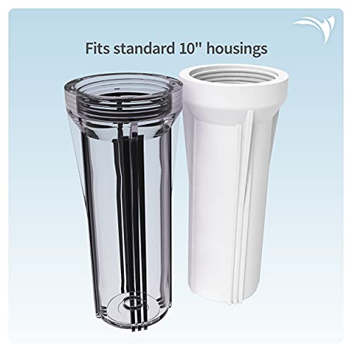 AQUATICLIFE 10-Inch Sediment Pre-Filter, Aquarium RODI Reverse Osmosis Deionization Water Filter Replacement Cartridge, 5-Micron.