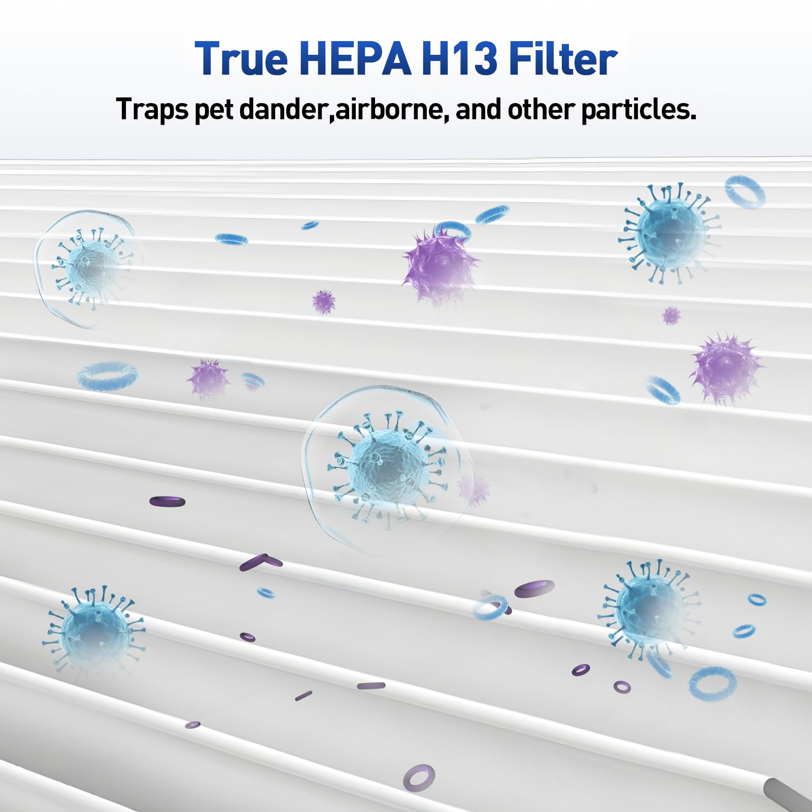 2 Pack AP-S0610L Replacement Filter Compatible with MOOKA AP-S0610L Air Purifier,3-in-1 True HEPA Filter, High-Efficiency Activated Carbon Air Filter