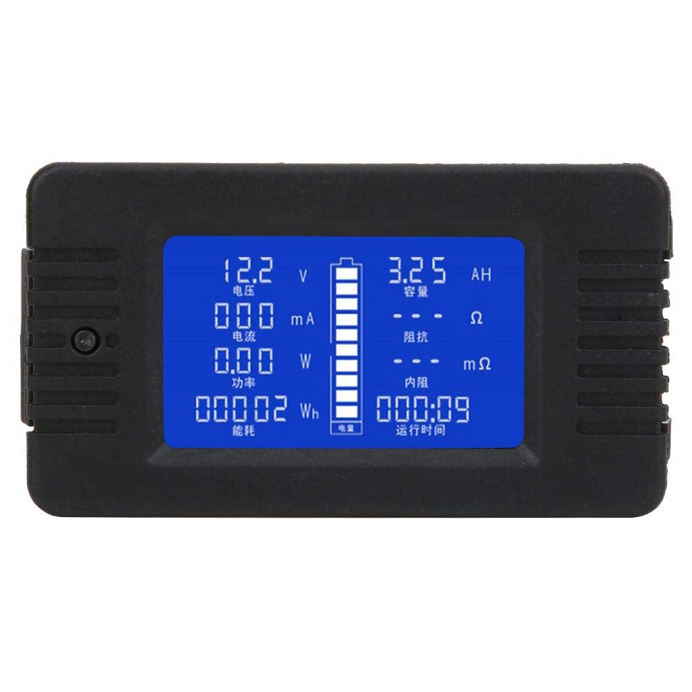 Battery Monitor Meter with Shunt, PZEM-015 Multifunctional Battery Meter Current Voltage Power Energy Consumption Capacity Test with Manual(with 200A Shunt)