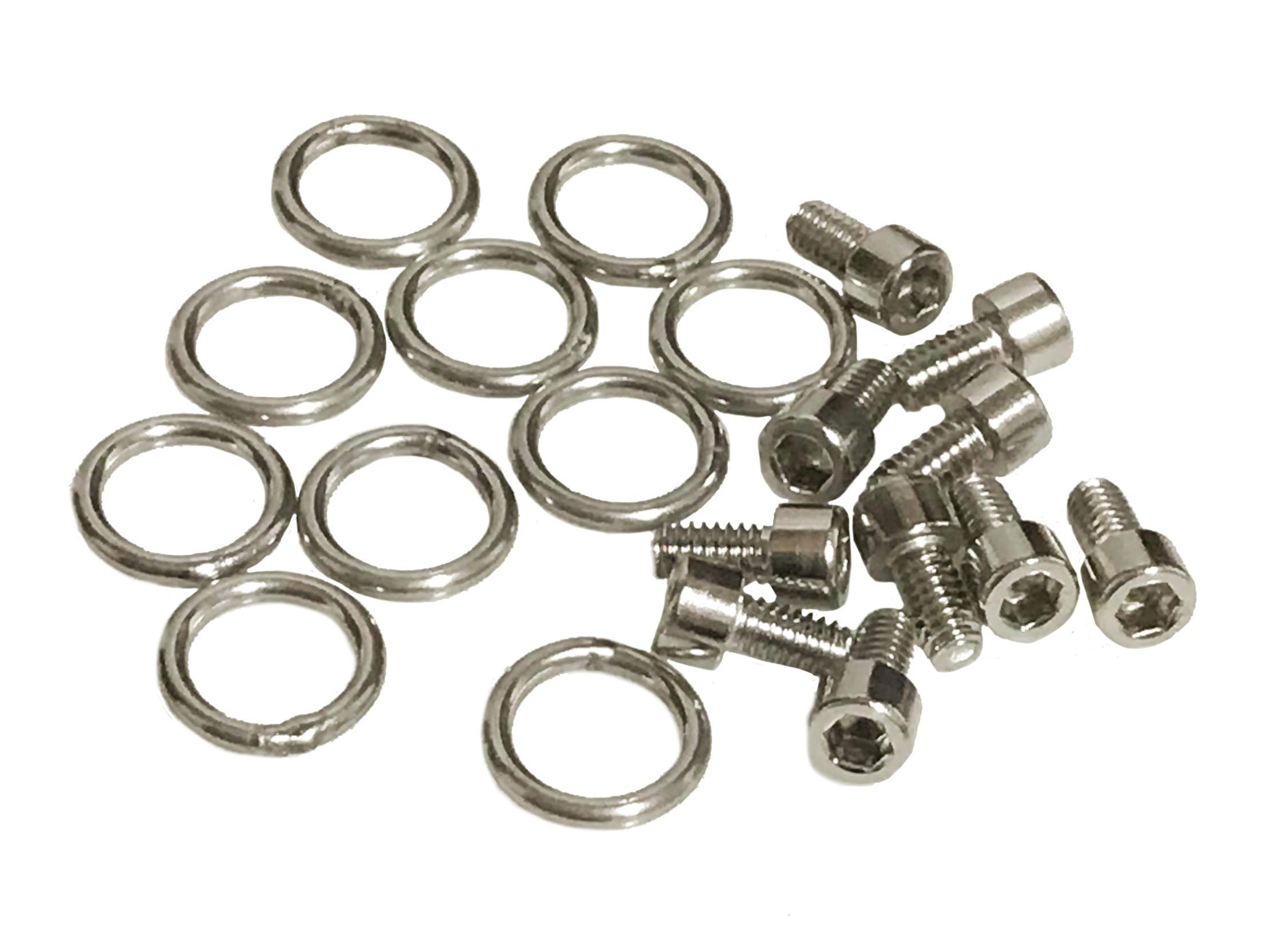 Cajun Bowfishing Slide Rings 10-Pack - Enhanced Penetration for Deep Water Fishing, Added Strength for Large Fish, Premium Stainless Steel Construction, Saltwater Approved , Easy Installation
