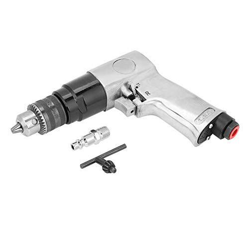 3/8" Air Pneumatic Drill, Air Drill 1700rpm High speed Reversible Rotation Drill Tool for Hole Drilling Used for Furniture, Machine Production