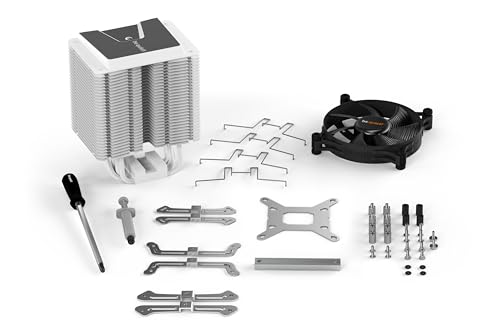 be quiet! Shadow Rock 3 White 190W TDP CPU Cooler | Intel-1700 1200 2066 1150 1151 1155 2011-3 Square ILM | AMD AM4 | Black | BK005