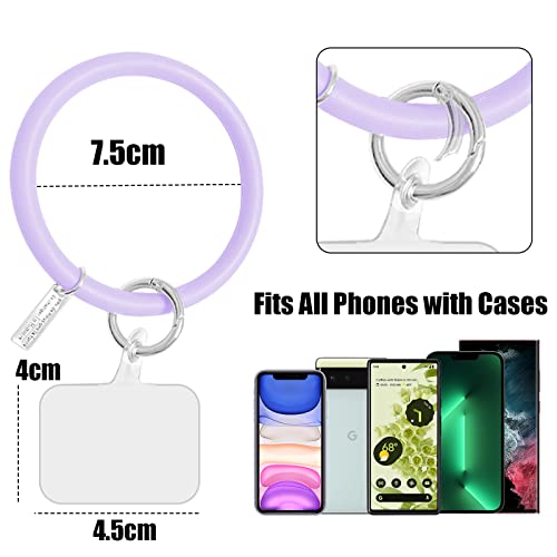 5PCS Silicone Wrist Strap for Phone Case, Cell Phone Charm Wrist Strap, Universal Anti Theft Drop Protection Phone Lanyard Compatible with iPhone 1312 Pro Max 11 S22 Ultra Z Flip3 and Most Smartphones