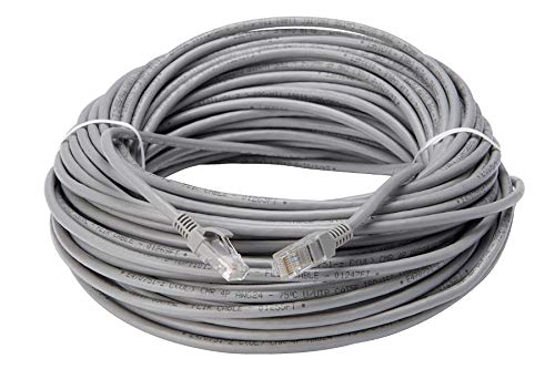 Lorex Technology Lorex CBL100C5RUW-4PK 100ft CAT5e Extension Cables,Fire Resistant and in-Wall Rated, CMR Type (Riser) (4-Pack)