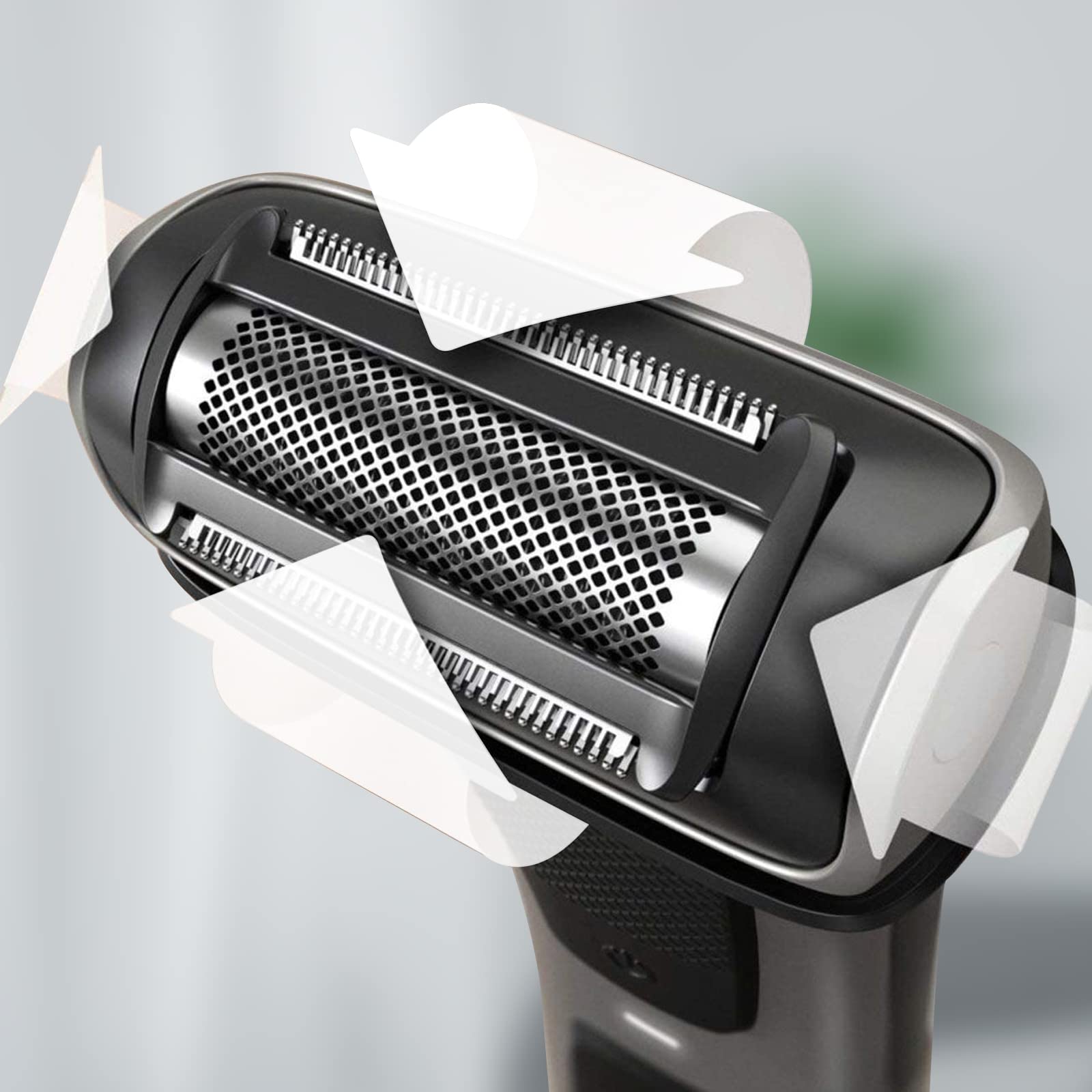 2 PACK BG2000 Shaver foil Head replacement Compatible with Philips Norelco Bodygroom BG7040 BG7030 BG5025 BG2039
