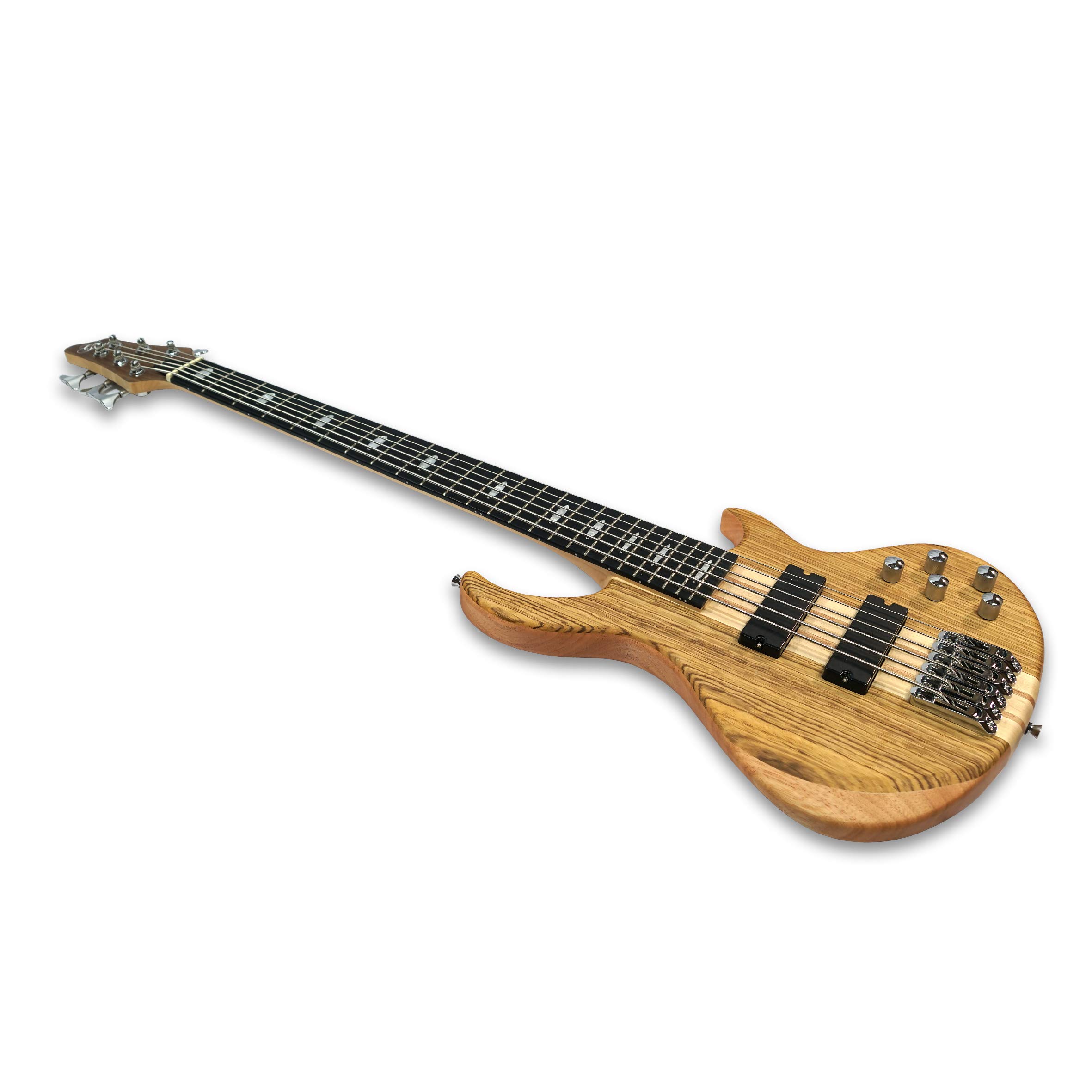 6 String Electric Bass Guitar Millettia Laurentii+Okoume body maple neck