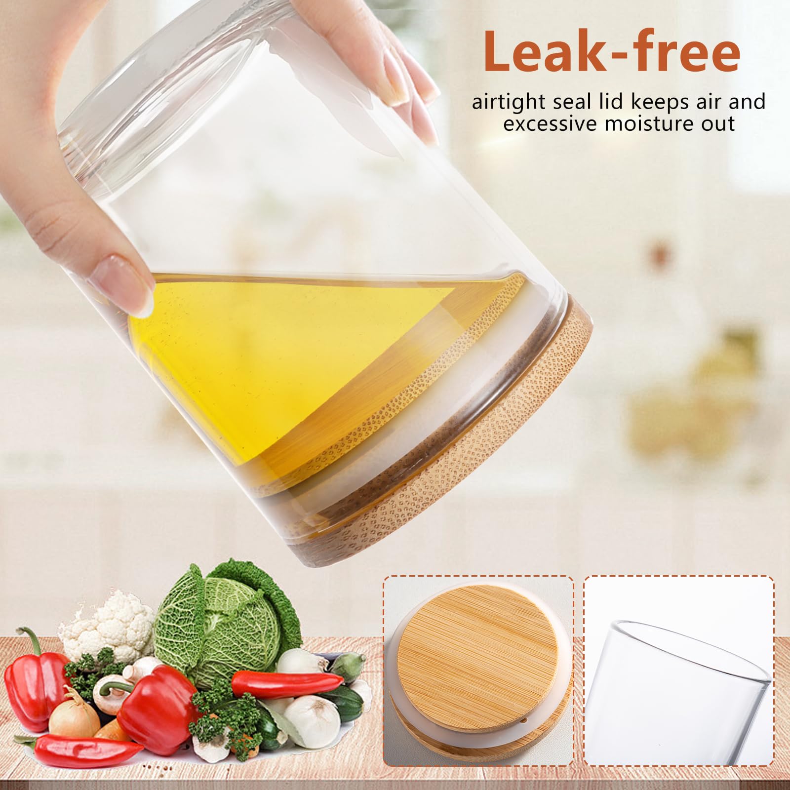 15 Packs 7oz Candle Jars for Making Candles,Thick Glass Candle Jars with Bamboo Lid,Candle Making Kits Empty Candle Jars Bulk Candle Vessels Candle Containers with Lids Candle Tin-Reusable.(Clear…
