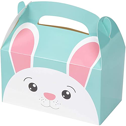 Easter Bunny Treat Boxes, Party Favors and Gifts (6.2 x 3.6 x 6.1 In, 24 Pack)