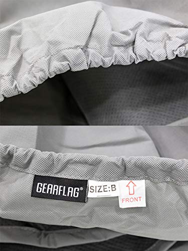 GEARFLAG Pop-up Folding Camper Cover Reinforced Windproof Side-Straps Fits 12'-14', Anti-UV Water-Resistance Heavy Duty Triple Layers for Trailer RV (Fits 12' - 14')