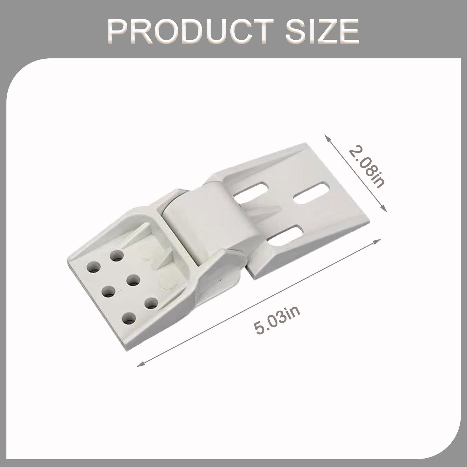 2 Pack Chest Freezer Plastic Hinge, Chest Freezer Hinge Universal for Small Freezer Hinge Folding, Chest Freezer Hinge Replacement, Mini Fridge Door Hinge, Freezer Parts & Accessories Hinge Screw
