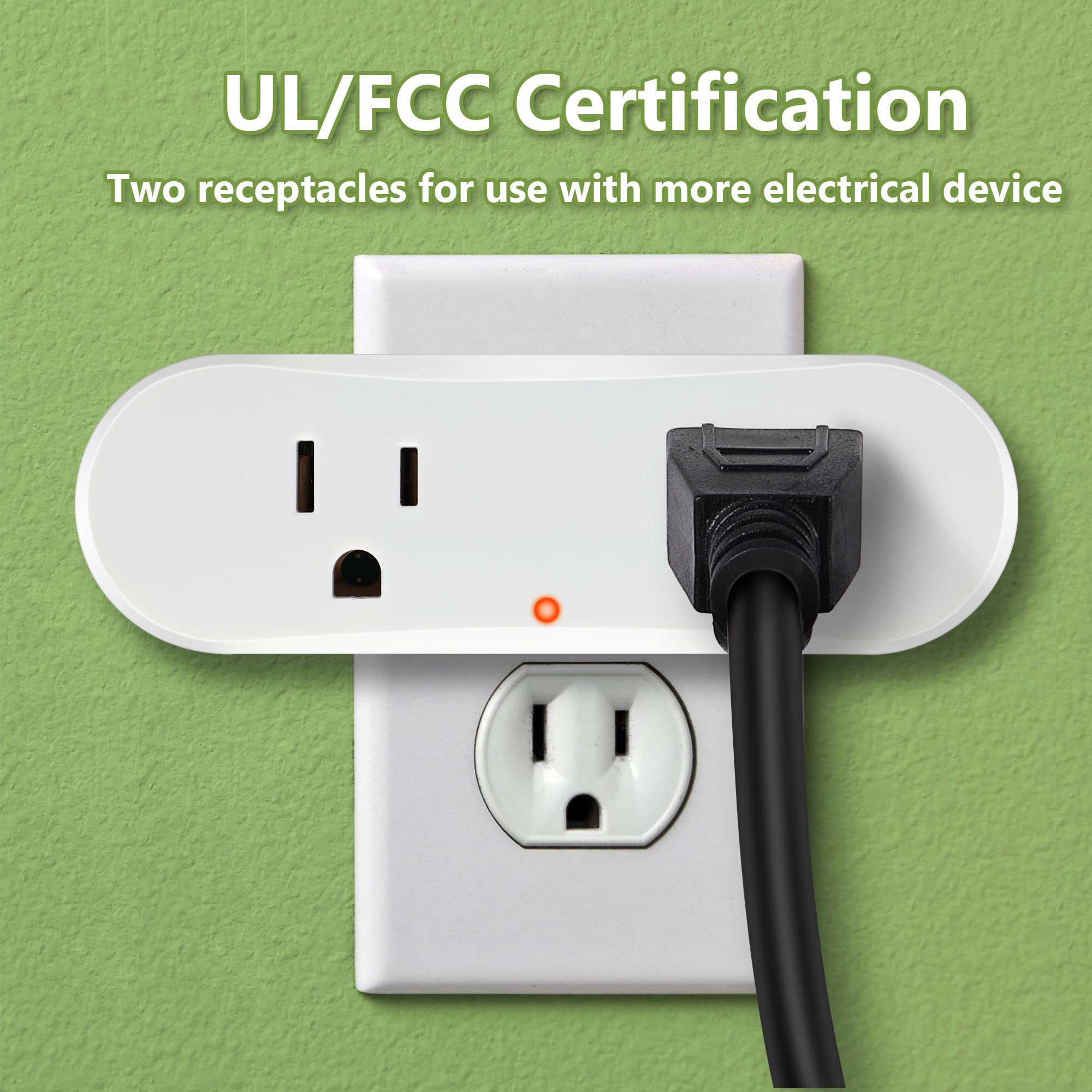 2 Pcs Thermostatically Controlled Outlet, Temperature Outlet Plug Auto Turn on below 32℉Turn Off above 50℉, Cold Weather Thermostat Cube Freeze Control for Winter