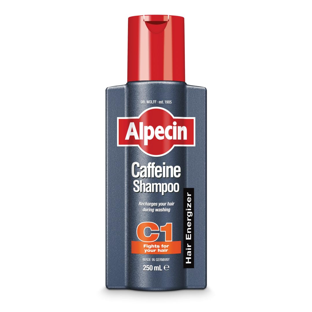 Alpecin C1 Caffeine Shampoo, 8.45 fl oz, Cleanses the Scalp to Promote Natural Hair Growth, Leaves Hair Feeling Thicker and Stronger