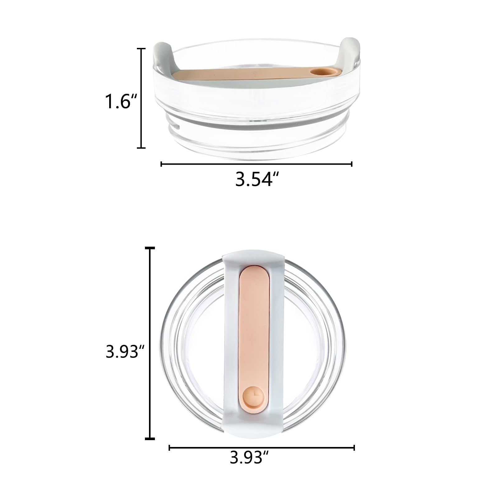 2 Pack 40oz Tumbler Lid for Stanley, Replacement Lids Cover for Stanley Cup Tumbler Accessories (40oz, 2 colors)
