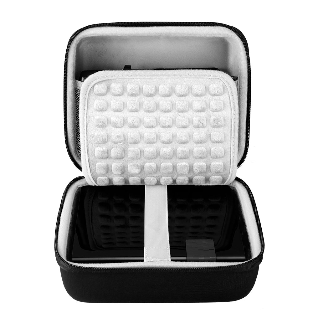 BOVKE Hard Drive Case for WD Elements My Book Seagate Expansion Desktop External Hard Drive HDD 6TB 8TB 10TB 12TB 14TB 16TB 18TB, 3.5 Inch Portable Desktop HDD Carrying Case, Black