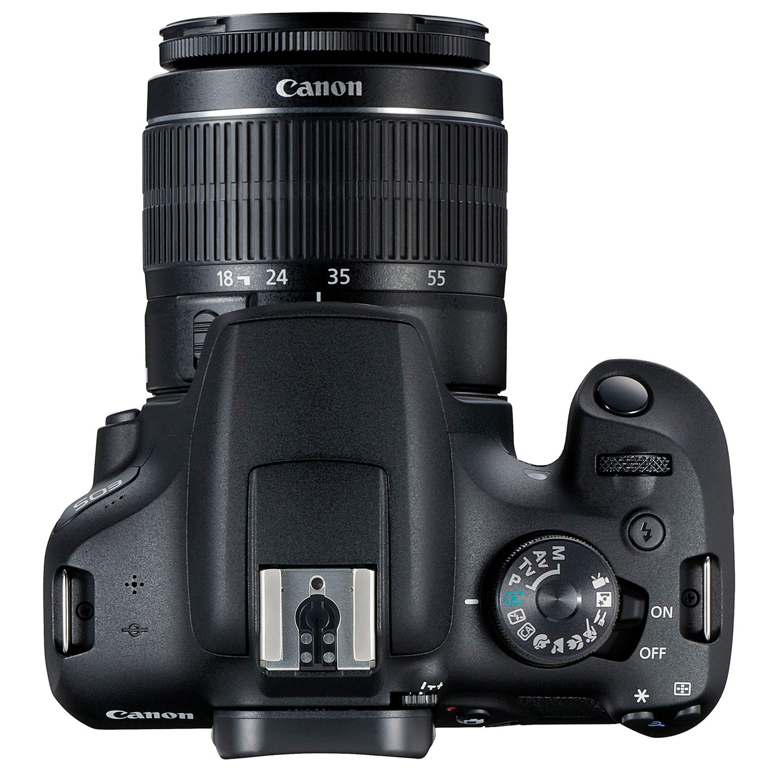 Canon EOS 2000D DSLR Camera w/ 18-55mm F/3.5-5.6 III Lens + 32GB SD Card + More (Renewed)