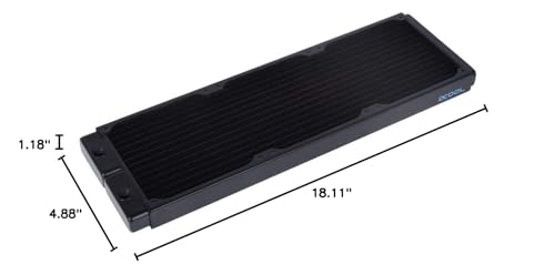 Alphacool NexXxos ST30 Full Copper 420mm Radiator V.2, 140mm x 3, Triple Fan